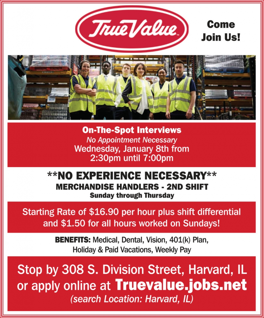 Merchandise Handlers, True Value - Harvard, Harvard, IL